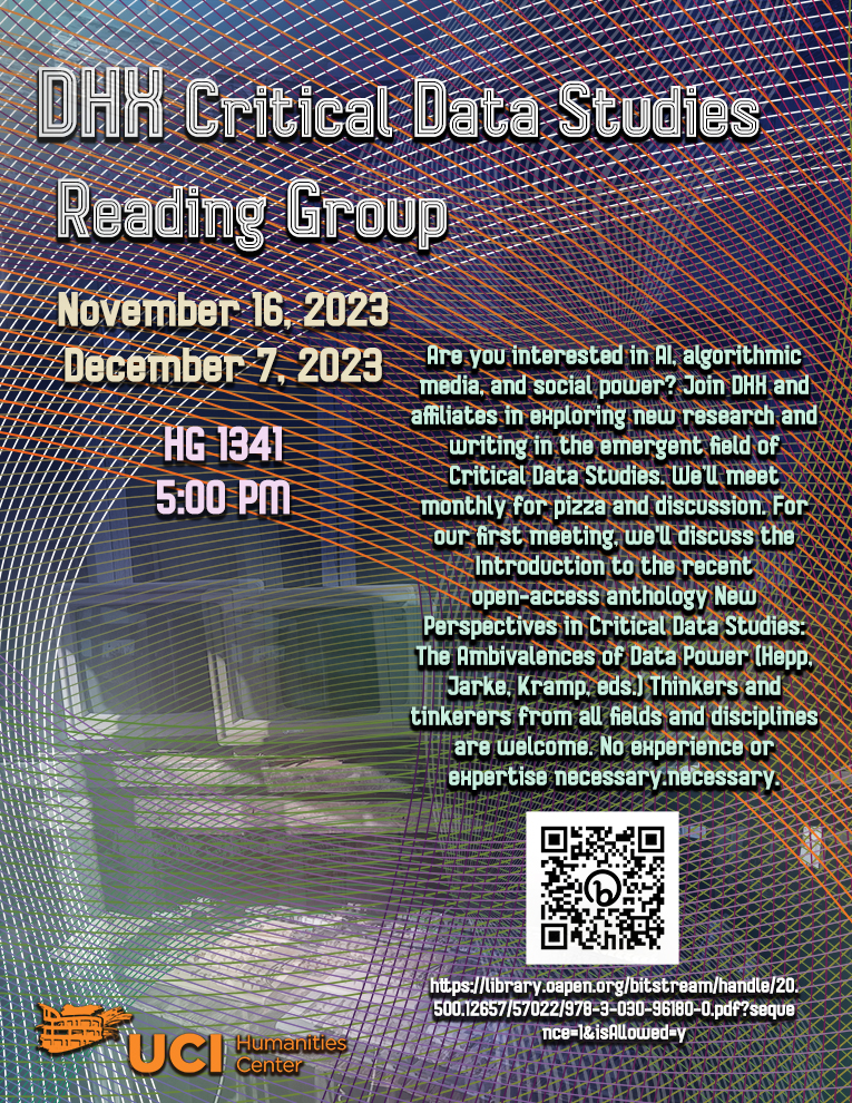 DHX Critical Data Studies Reading Group | UCI School of Humanities
